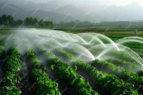 Premium Photo Innovative Irrigation Technology In Agriculture To Enhance Water Conservation
