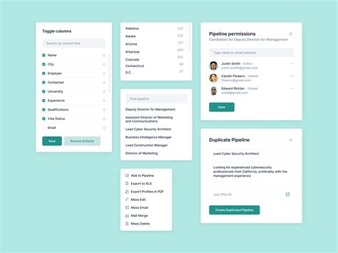 context menus and modals by robert mayer on dribbble