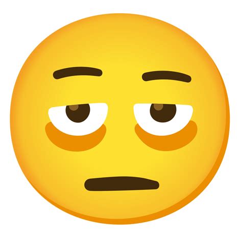 Tired Face Emoji With Eye Bags