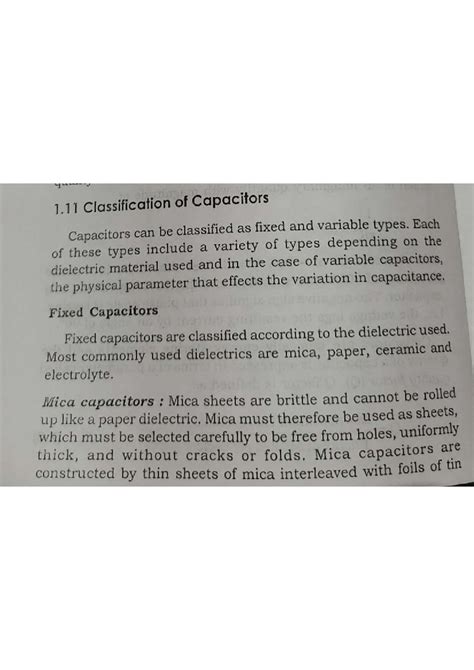 ECE Lect Types Of Capacitors Basics Of Electronics Engineering Studocu