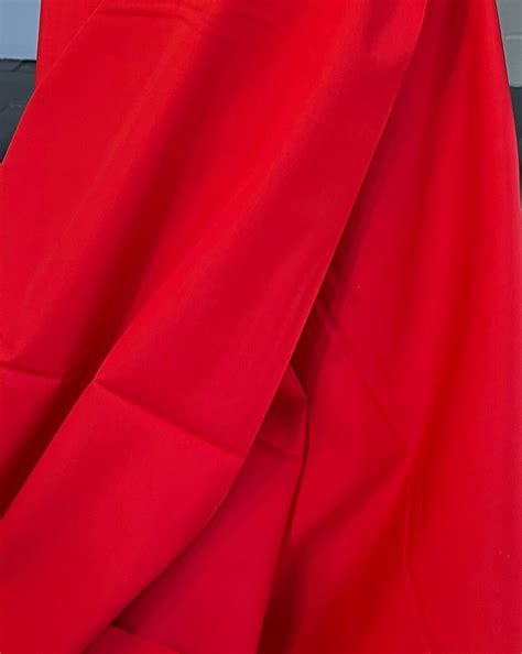 Red Ruby Cotton Fabric Art Gallery Agf Solid Etsy