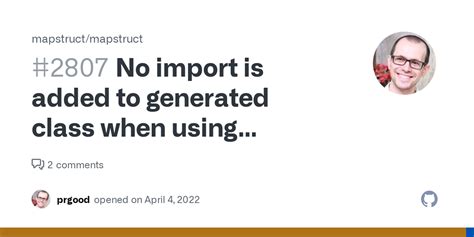 No Import Is Added To Generated Class When Using Beforemapping On A