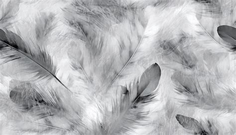 Premium Photo Feather Background Seamless Pattern