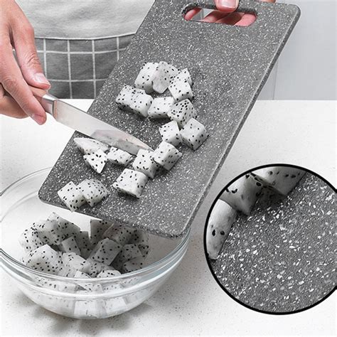 대리석 외관 스타일 플라스틱 도마 미끄럼 방지 디자인 Tpr 주방 도마 야채 고기에 안전한 식기 세척기 1pc