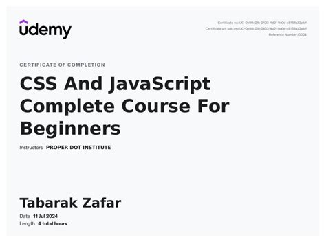 Tabarak Zafar On Linkedin Webdev Udemy Learning Javascript Css Beginner