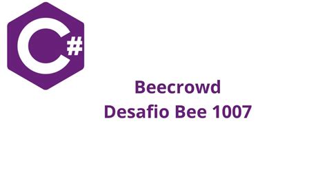 desafio beecrowd 1007 c youtube