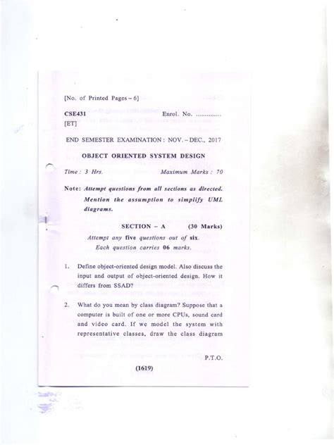 object oriented system design cse431 nov dec 2017 pdf