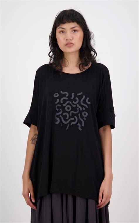 Unity Squiggles Tee Zebrano Designer Clothing Nz