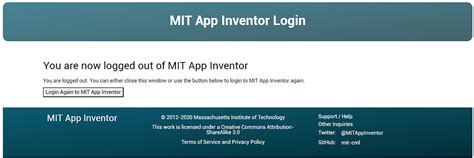 log on to mit app inventor mit app inventor help mit app inventor