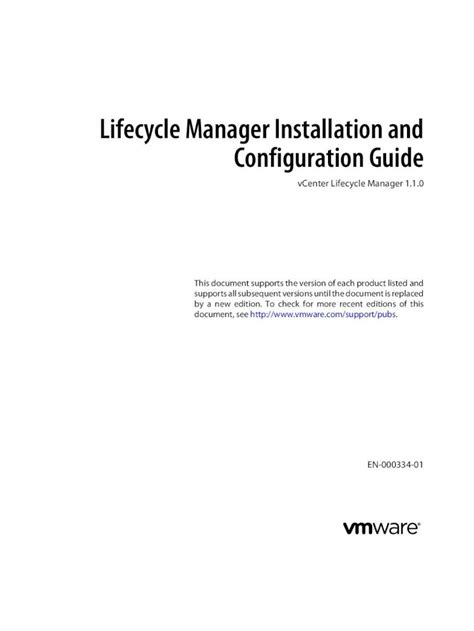 Pdf Lifecycle Manager Installation And Configuration · Pdf