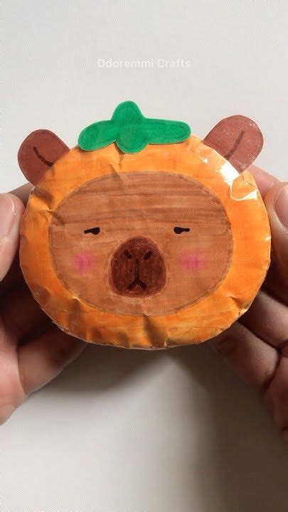 Diy Capybara With Paper 🍊 Capybara T Squishy Satisfying