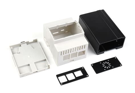 DIN rail ABS Case for Raspberry Pi large inner space injection moduling Điện tử ProE