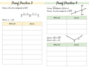 Geometry 2 Colulmn Line Proofs By Tara Murphy TPT Geometry 2 Colulmn Line Proofs By Tara Murphy TPT