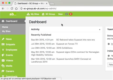 php wordpress multisite cannot switch dashboards same domain