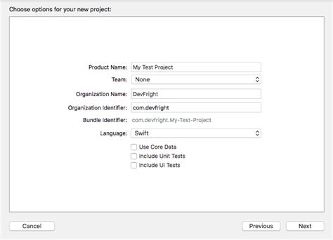setting up your first ios xcode project