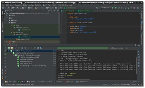 testing a java spring boot rest api with karate semaphore