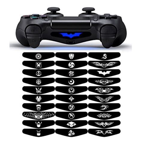 30pcs Ps4 Controller Led Light Bar Stickers Decal Set Shopee Malaysia