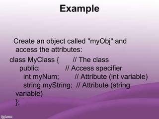 Creating Objects And Class Methods PPT