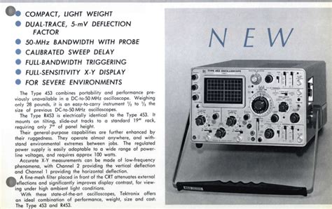 Tektronix 453 50mhz Portable Scoop Pa4tims Opvangtehuis Voor Buizenbakken