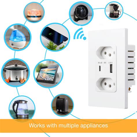 Zigbee Lora Zwave Customized Tuya Type C Universal Brazil Electric Wifi