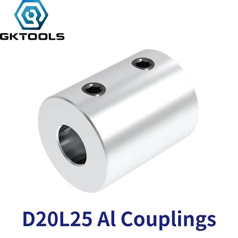Gktools D20l25 5mm 6mm 6 35mm 8mm 10mm 12mm Alluminio Rigido Albero Motore Accoppiamento