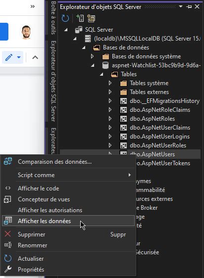Authentifiez Les Utilisateurs Avec Entity Framework Openclassrooms