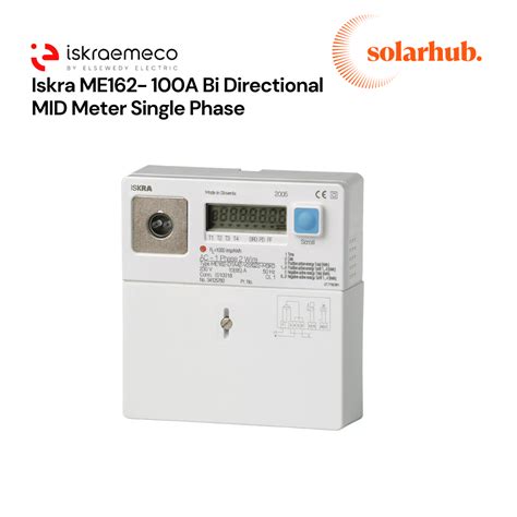 Iskra Me162 Single Phase Mid Generation Meter Solar Hub