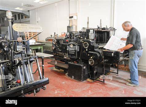 Offset Printing Machine Hi Res Stock Photography And Images Alamy