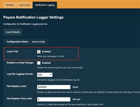Notification Logging Service Payara Community Documentation