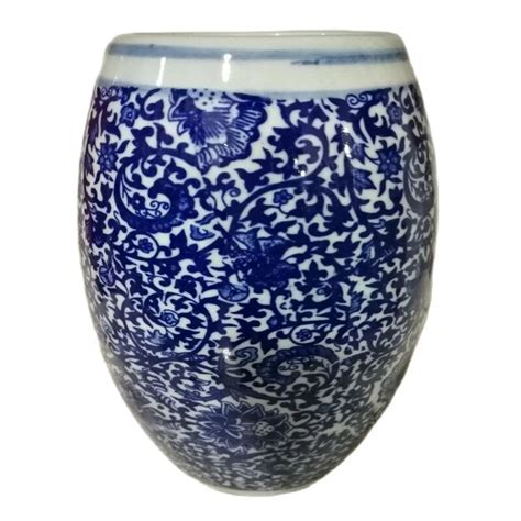 Chinese Jing Dezhen Blauw En Wit Porselein Vaas Vicedeal