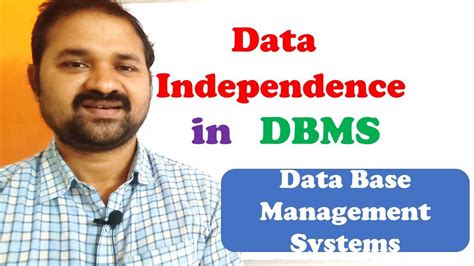 data independence in dbms database management systems youtube