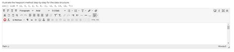 solved illustrate the heapsort method step by step for the