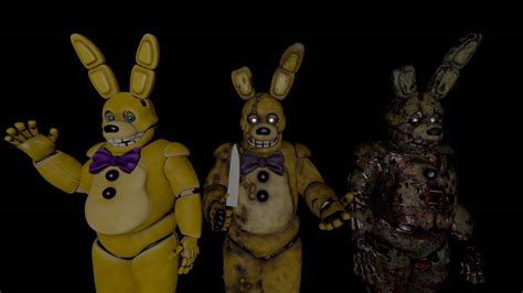 Sfm Fnaf Movie The Yellow Rabbit And Green Rabbit By Mauriciotoro2006