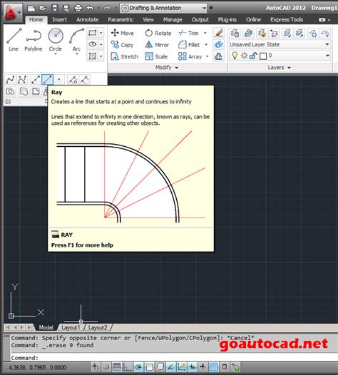 Post 20 Mengenal Garis Bantu Pada Autocad Go Auto Cad