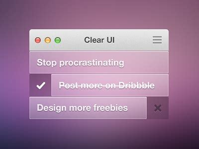 Clear UI Theme By Daniel Klopper On Dribbble