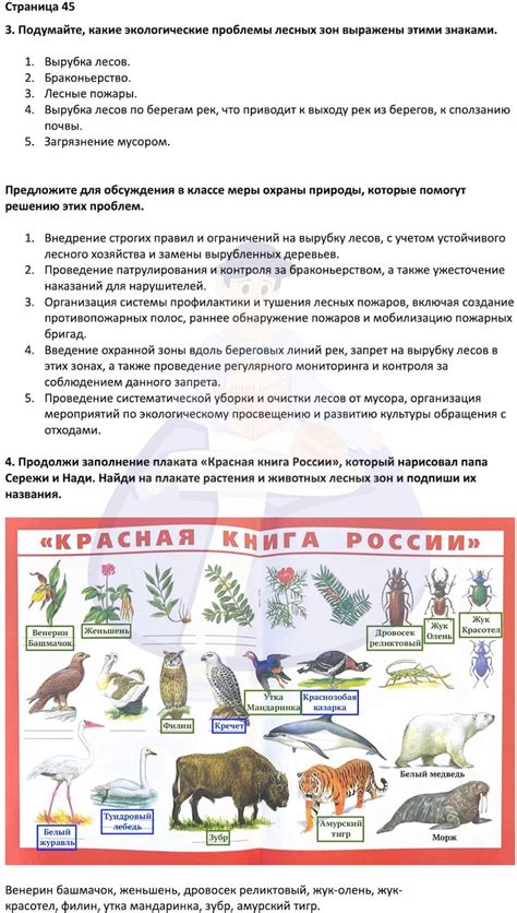 ГДЗ Страница 45 Часть 1 Рабочая тетрадь окружающий мир за 4 класс Плешаков Крючкова 2023 ФГОС