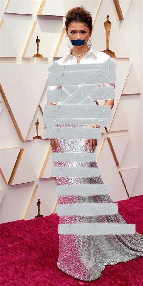 Zendaya Duct Tape Bound And Gagged At The Oscars By Icde23 On Deviantart