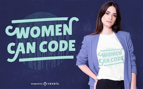 Women Code T Shirt Design Vector Download