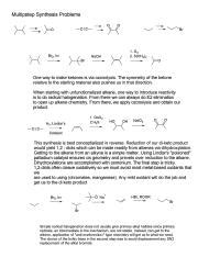 Solved Synthesis Problems Pdf Multipstep Synthesis Problems O O O CEC H V Br 1 03