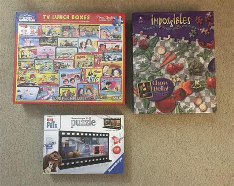 Thrift Store Finds with Puzzle Shelf Shots. : r/Jigsawpuzzles