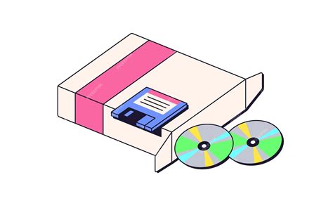 Premium Vector Floppy Disk And Discs In 90s Retro Style Diskettes For Saving Information