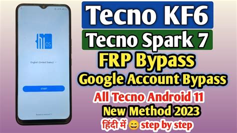 Tecno Spark KF Frp Bypass Android Tecno Spark Google Account Bypass New Trick