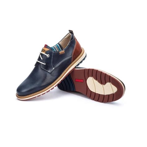 Zapatos De Hombre Pikolinos Berna M8j 4142c1 Piel Vacuno Color Azul