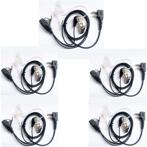 Icom Radio Headset For Security Guard Walkie Talkie Headset Intercom Earpiece Hand Free