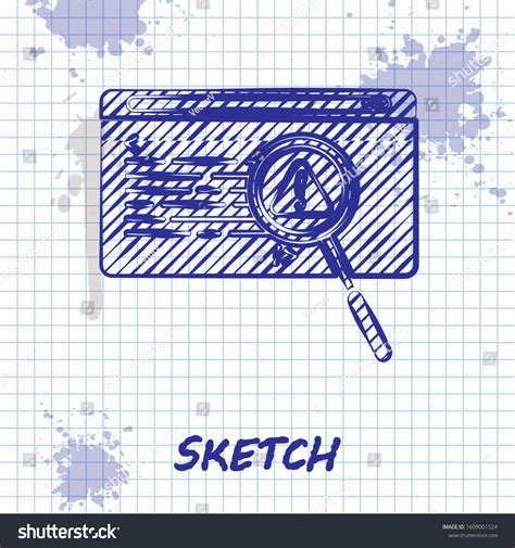 sketch line system bug concept icon stock vector royalty free