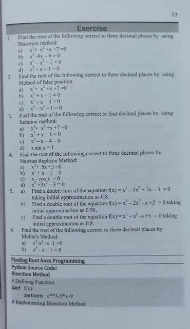 Campus Book Unit I Errors And Computation Of Roots Numerical