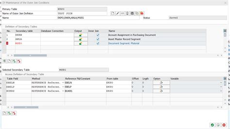 Joins Tables Using Se16h