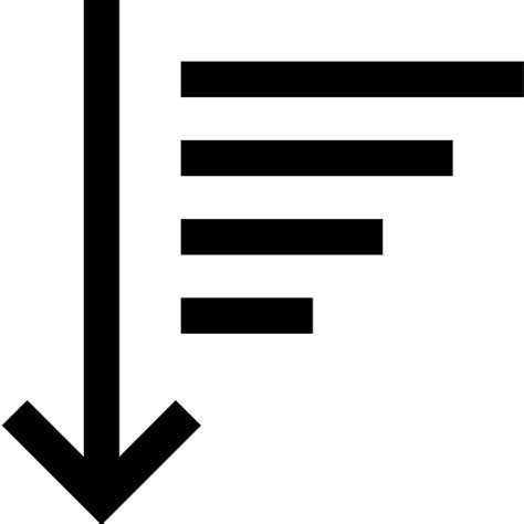 sort descending icon svg png free download