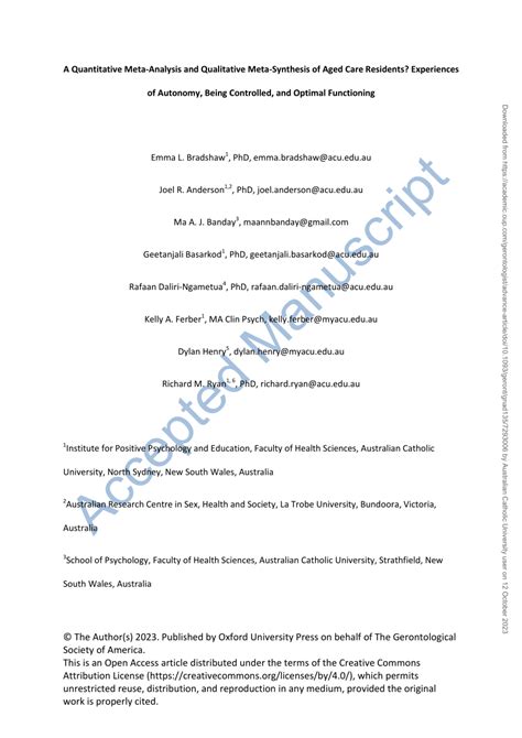 Pdf A Quantitative Meta Analysis And Qualitative Meta Synthesis Of