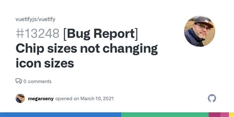 Bug Report Chip Sizes Not Changing Icon Sizes Issue Vuetifyjs Vuetify GitHub